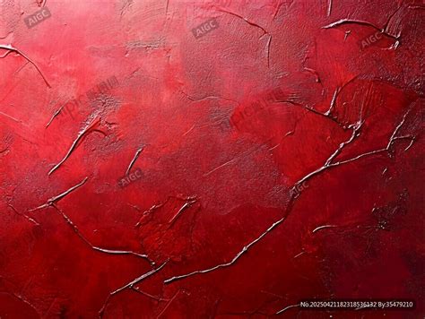 Ai创作图红色 裂纹 墙面 质感 纹理 装饰 艺术 背景 涂料 表面 粗糙 视 效果 肌理 图案 昵图网