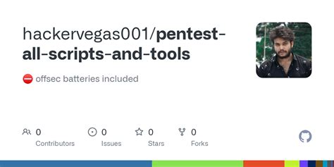 Github Hackervegas Pentest All Scripts And Tools No Entry