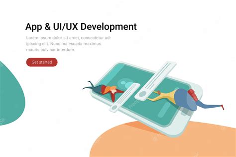 Premium Vector Application App Ui Ux Design Development Concept Man