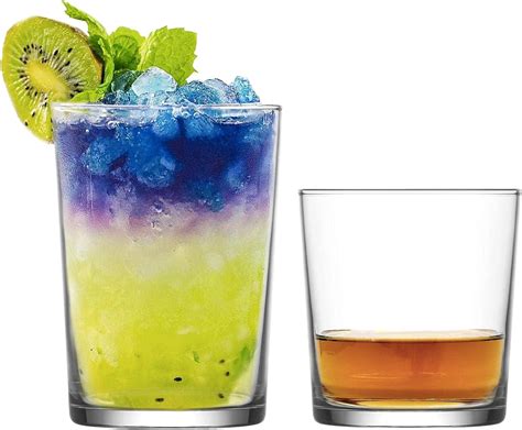 Lav 12pc Clear Tokyo Glassware Set Mixed Glass Highball Cocktail Gin