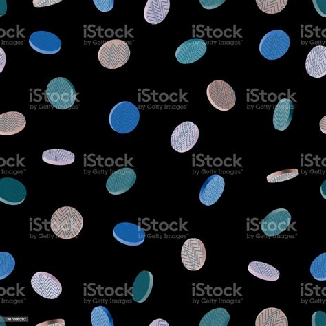 현대 기하학적 3d 추상 벡터 원활한 패턴 작은 고립 된 짧은 실린더 알약 사탕 지그재그로 원을 0명에 대한 스톡 벡터 아트 및 기타 이미지 Istock