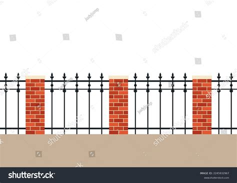 Railing Vector Railing Vector On White Stock Vector Royalty Free 2245932967 Shutterstock