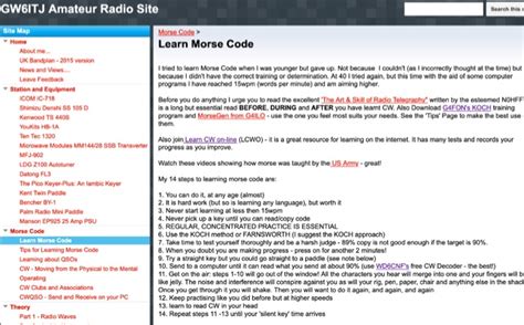 Learn Morse Code By Gw Itj The Dxzone