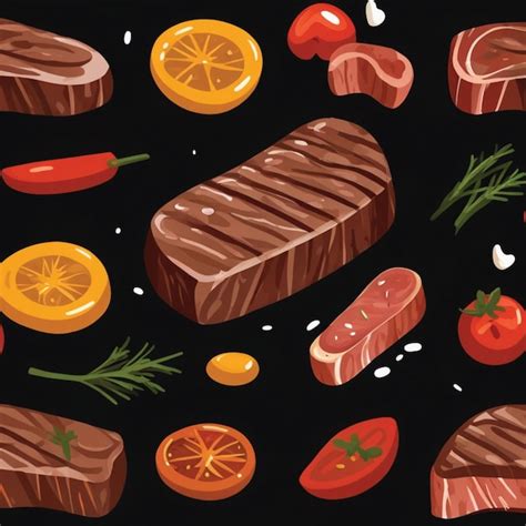 Premium Photo Delicious Steak On A Black Background