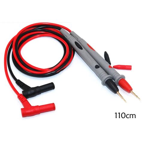 20a 1000v 디지털 멀티 미터 프로브 소프트 실리콘 와이어 바늘 팁 범용 테스트 리드 악어 클립 Led 테스터 미터멀티
