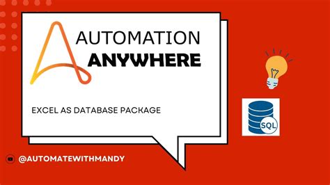 Excel As Database In Automation Anywhere Youtube