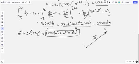 solved position velocity and acceleration relationships with