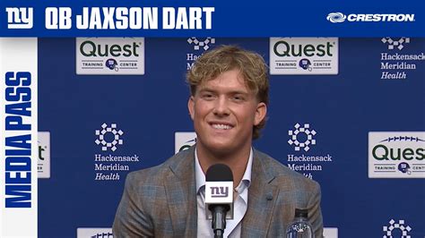 Jaxson Dart Focused On Getting Better Each And Every Day New York Giants Youtube