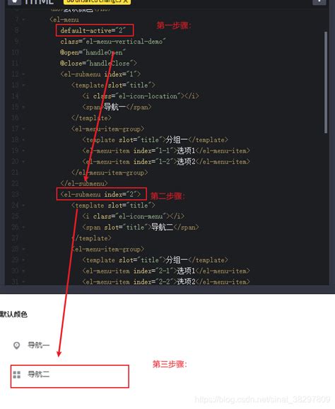使用element Ui导航菜单默认展开选中子菜单 Csdn博客