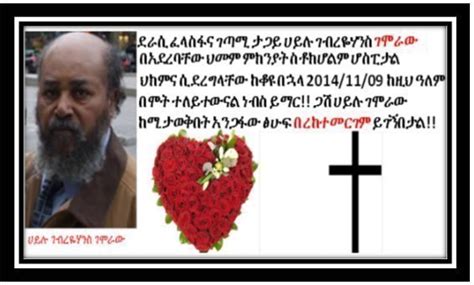 Ethiopia A Short Dictum In Memory Of Hailu Gemoraw By Tadesse Zerihun