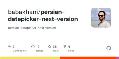 GitHub Babakhani Persian Datepicker Next Version Persian Datepicker