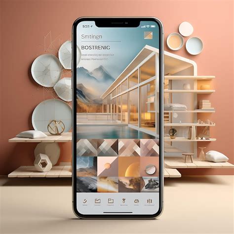 Premium Ai Image Mobile App Design Of Construction Building Information Modeling Bim App