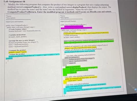 Solved Lab Assignment 8 1 Modify The Following Program