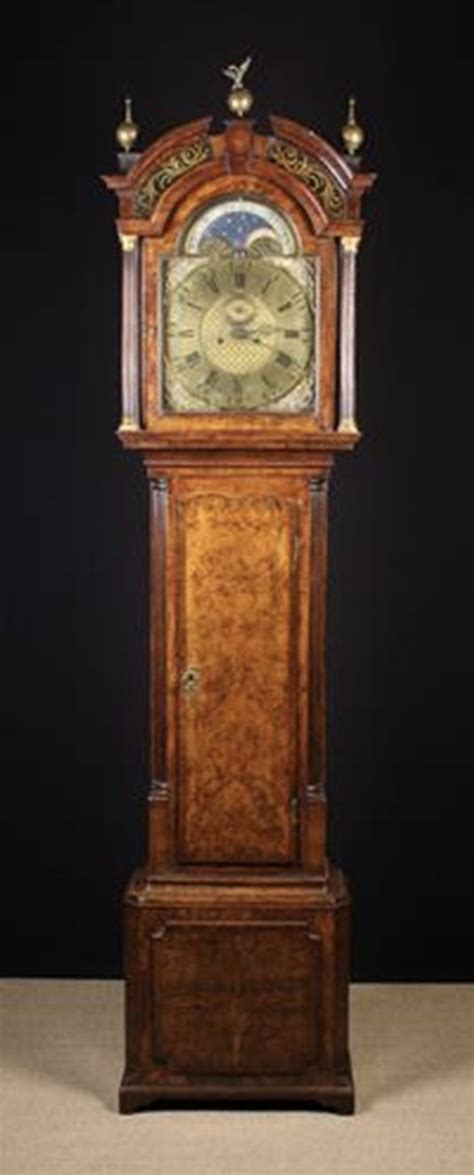 Rare 18th Century Pollard Oak Moon Dial Longcase Clock