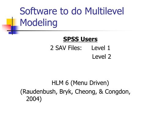 PPT Multilevel Modeling PowerPoint Presentation Free Download ID 5942998