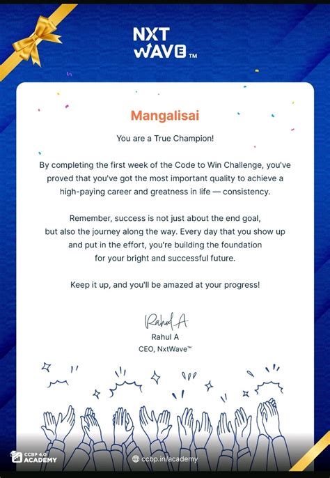 Mangali Sai On Linkedin Nxtwave Frontenddevelopment Staticwebsite Ccbpian Ccbp Ccbpintensive