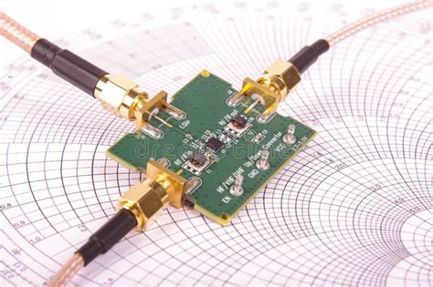 Evaluation PCB Board Ready For RF Testing Stock Image Image Of Matching Integration 164118935