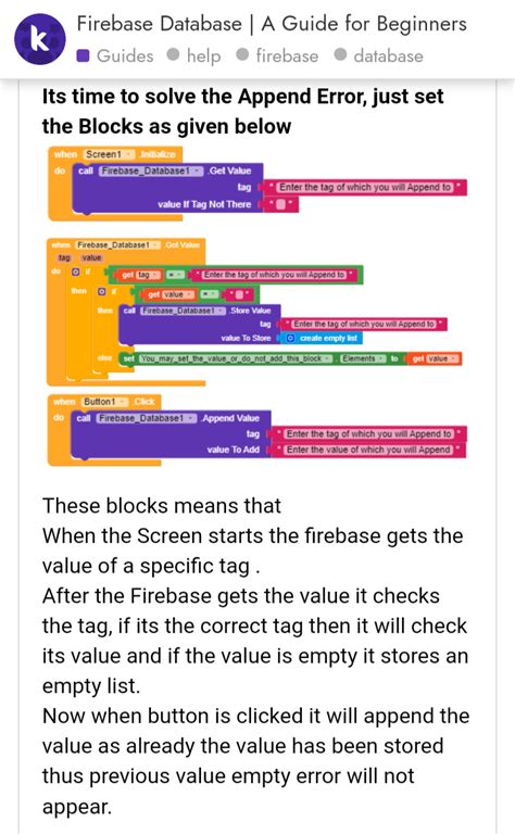 Firebase Previous Value Was Empty Discuss Kodular Community