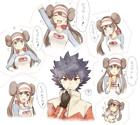 Rosa And Hugh Pokemon And More Drawn By Asuka Rkgk Danbooru