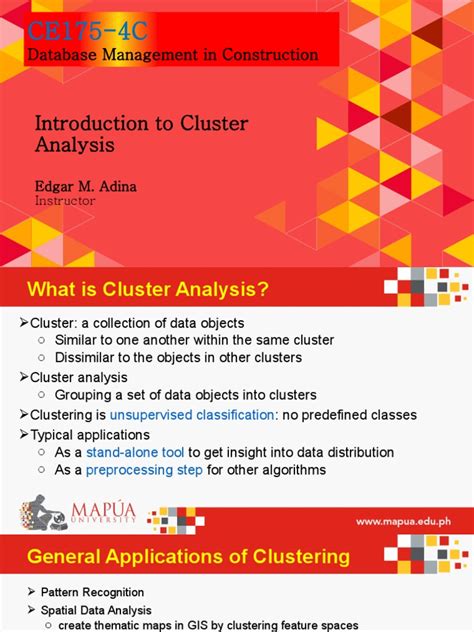 Cluster Analysis Introduction Pdf Cluster Analysis Spatial Analysis
