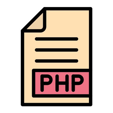 Php Generic Outline Color Icon