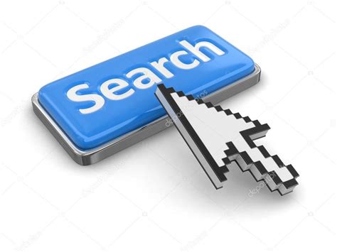 Cursor And Button Search Image With Clipping Path Stock Photo Panama