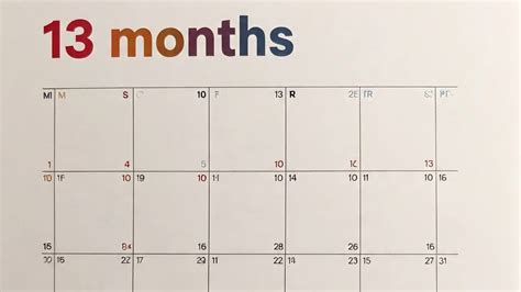 The 13 Month Calendar Explained Benefits Structure And History