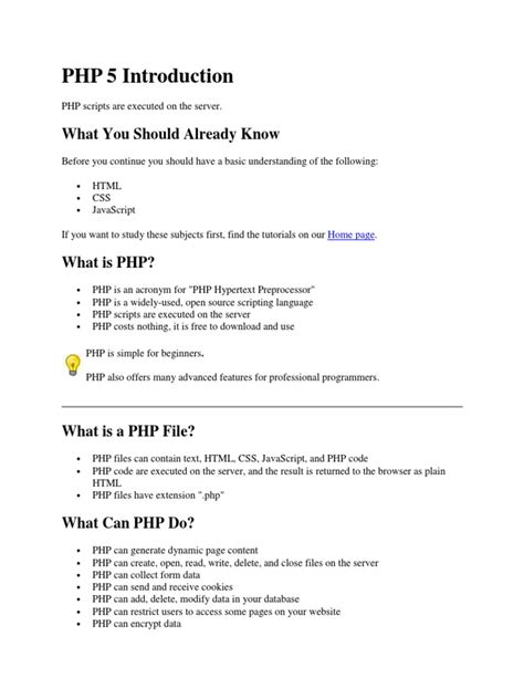 introduction to php pdf php variable computer science