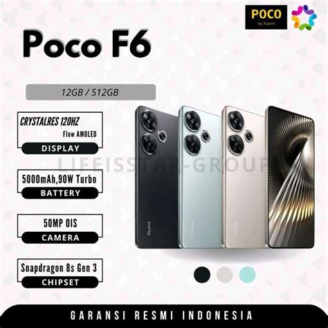 Jual Poco F Gb Gb Garansi Resmi Indonesia No Repack Black Di Seller Lifeisstar