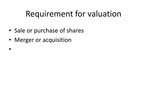 Valuation Of Shares Pptx