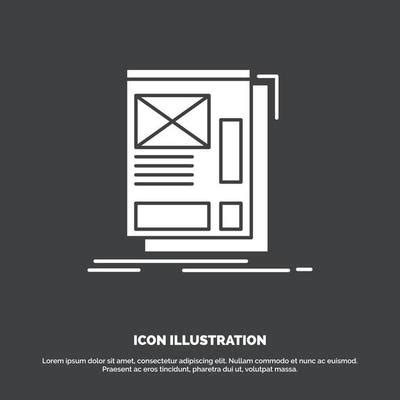 Website Wire Frame Vector Art Icons And Graphics For Free Download