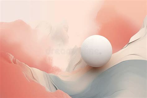 Minimalistic Abstract Background With Soft Pastel Hues Creating A Calming And Soothing