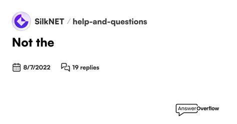 Not The Constructor Silknet