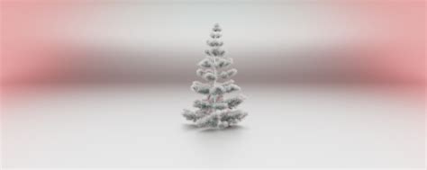 미니멀 한 파스텔 실버 색상 배경 핑크 그늘 파노라마 보기 와 소나무 크리스마스 트리 프레임의 중앙에 크리스마스 기프트 카드 0명에 대한 스톡 사진 및 기타 이미지 Istock