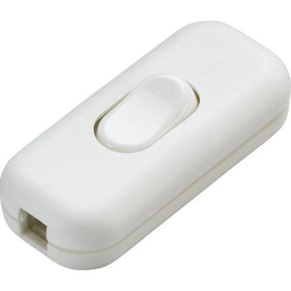 6A DP Inline Cord Switch White