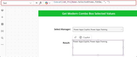 How To Get Modern Combo Box Selected Values In Power Apps
