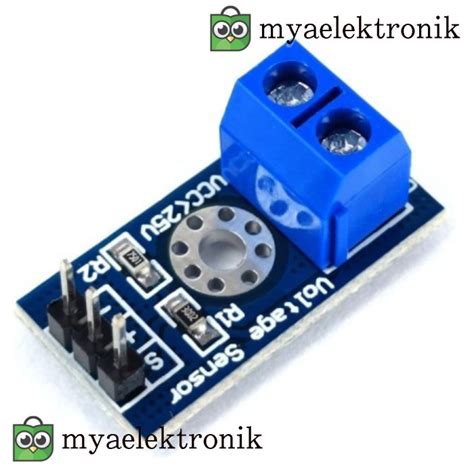 Jual Voltage Sensor 25v Sensor Tegangan 25v Sensor Tegangan Arduino