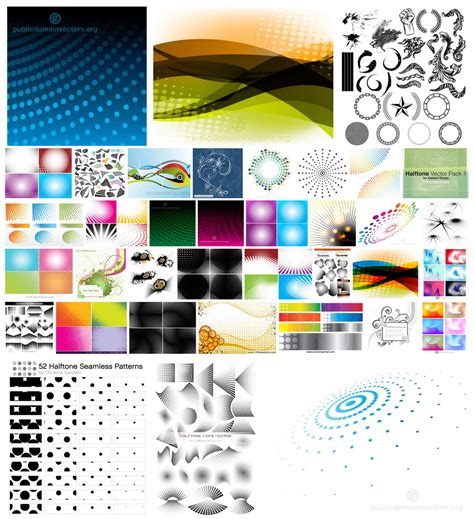 Intriguing Compilation Of Halftone Vector Designs 123freevectors