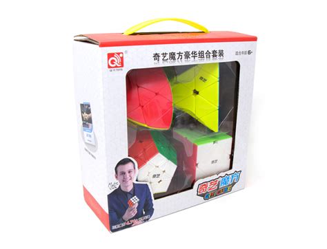 Box Kit Cubo Mágico Qiyi Mastermorphix Skewb Pyraminx Megaminx Disponível Na Cuber Brasil