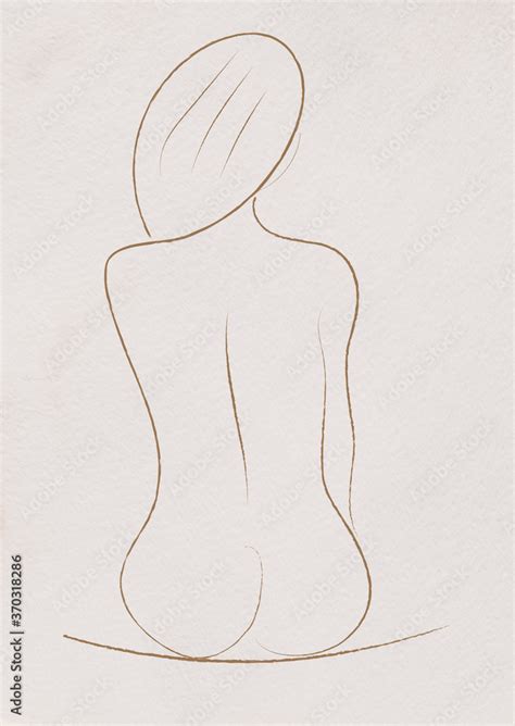 Female Back Drawing
