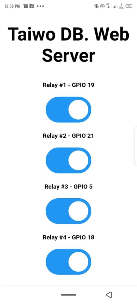 Esp Based Relay Control Using Webserver