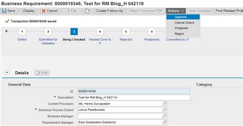 Requirements Management What To Expect In The SA SAP Community