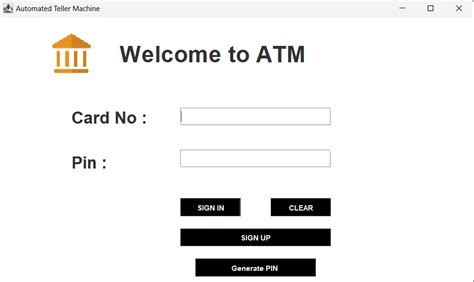 Github Saraswatibalotiyaatm Machine It Is A Standalone Java Application Where Users Can