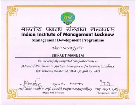 Iimlucknow Learninganddevelopment Srikant Mannem 🚀 10 Comments