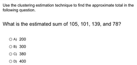 Solved Use The Clustering Estimation Technique To Find The Approximate