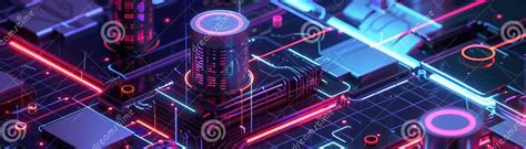 Illustration 3d Model Aidriven Network Traffic Analysis And Cybersecurity Threat Detection Stock