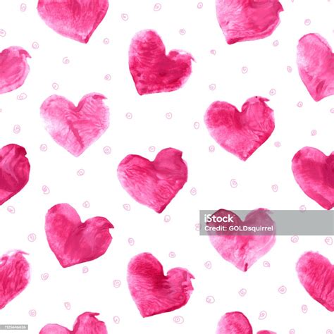 두꺼운 페인트 벡터에 하트 모양의 스탬프추상 패턴 손으로 그린 컬 라인사랑 그림 배경으로 흰 종이에 각 인 배경 주제에 대한 스톡 벡터 아트 및 기타 이미지 Istock