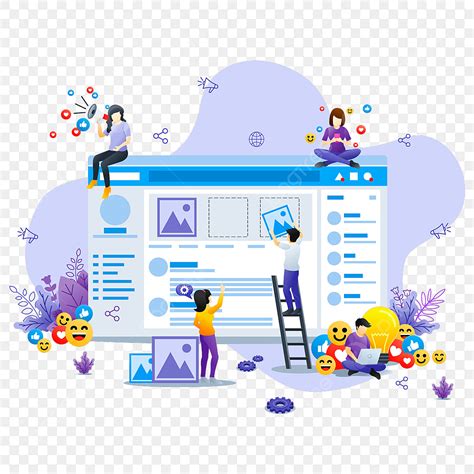 소셜 미디어 마케팅의 현대적인 평면 디자인 컨셉 비즈니스 콘텐츠 전략 분석 모바일 응용 프로그램 방문 페이지 웹 디자인 서식 파일 평면 벡터 일러스트 레이 션에 사용할 수