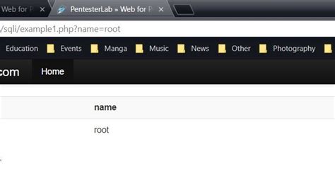 sql injection [pentesterlab] web for pentester