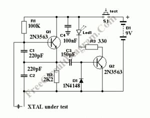 Crystal Tester Electronic Circuit Diagram